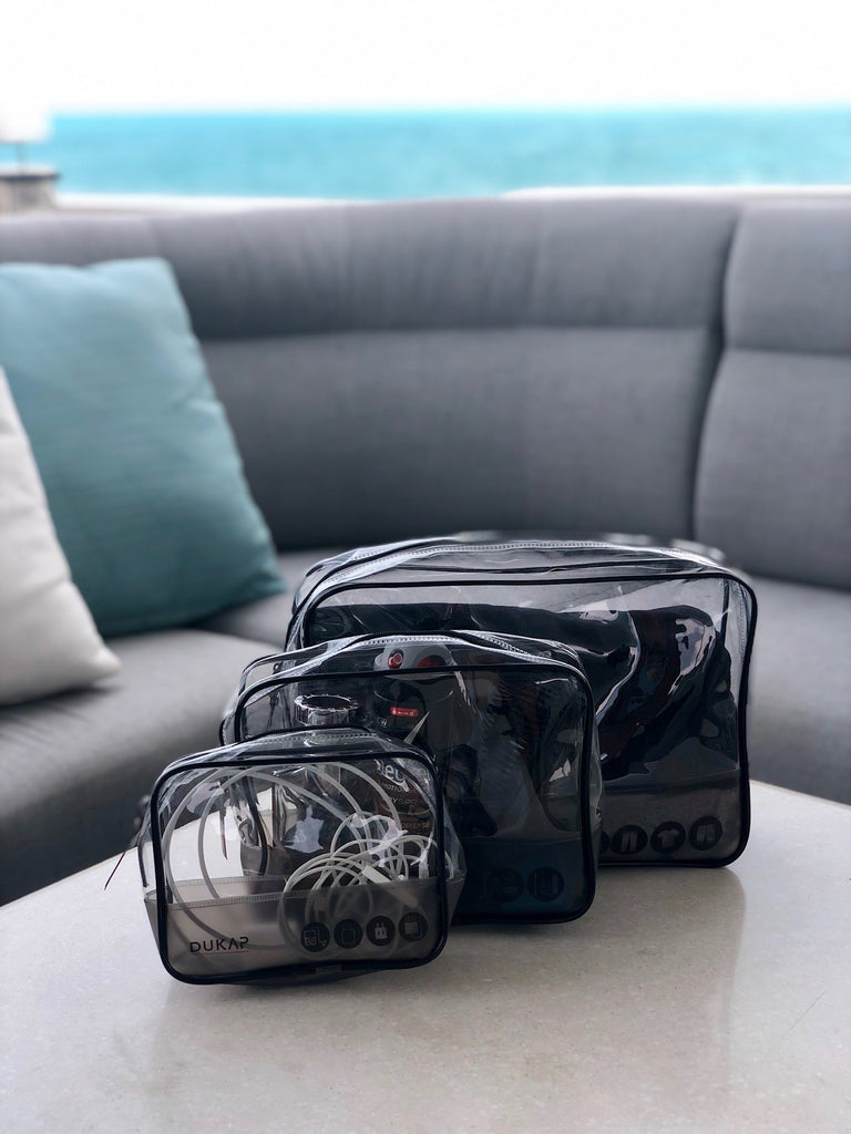 Clear Waterproof Durable Packing Cubes - 3 Piece Set – Dukap